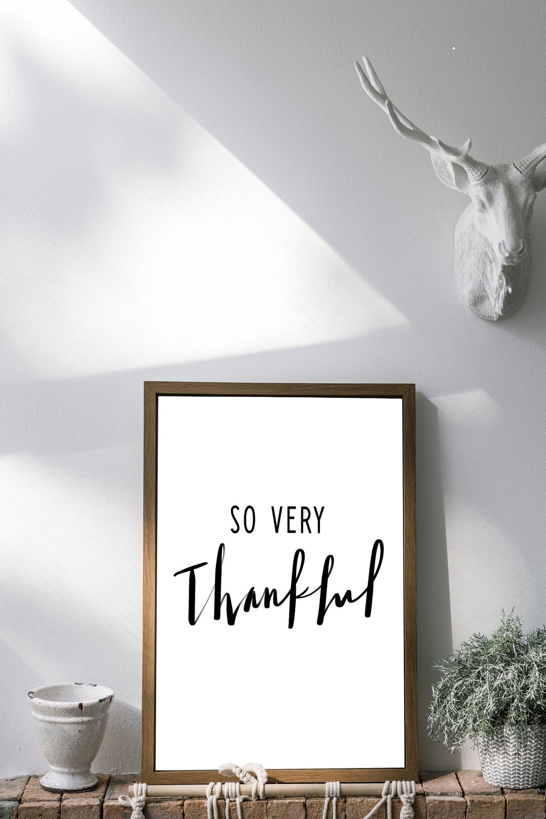 So Very Thankful, Thanksgiving Sign, Give Thanks Print, Thanksgiving ...
