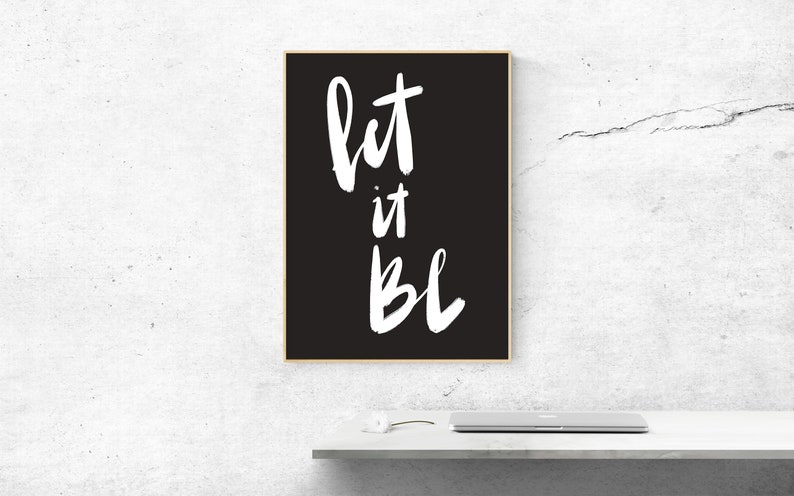 Let It Be Wall Art Beatles Poster Art Print Gift for Her or - Etsy