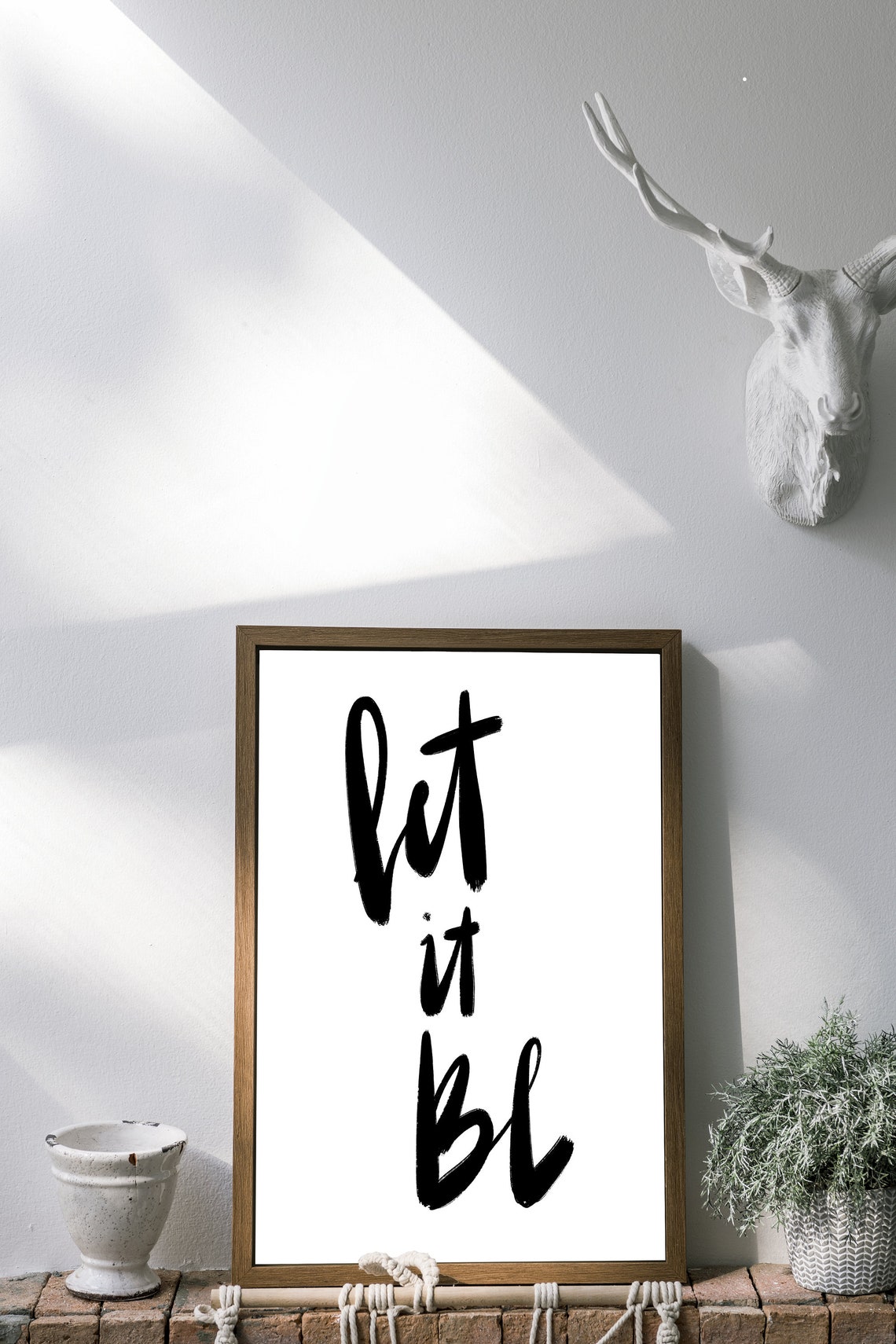 Let It Be Inspirational Wall Art, Gift Idea, the Beatles Wall Art, Hand ...