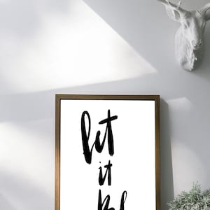 Let It Be Inspirational Wall Art, Gift Idea, the Beatles Wall Art, Hand ...