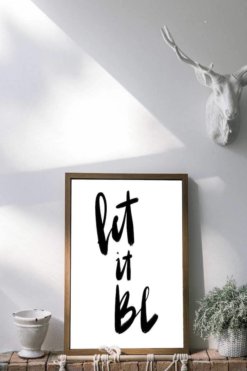 Let It Be Inspirational Wall Art Gift Idea the Beatles Wall - Etsy