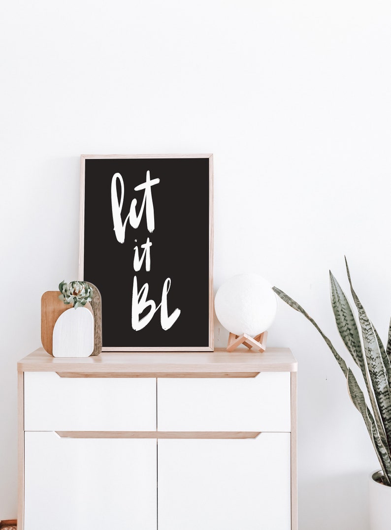 Let It Be Wall Art, Beatles Poster, Art Print, Gift for Her or for Him ...