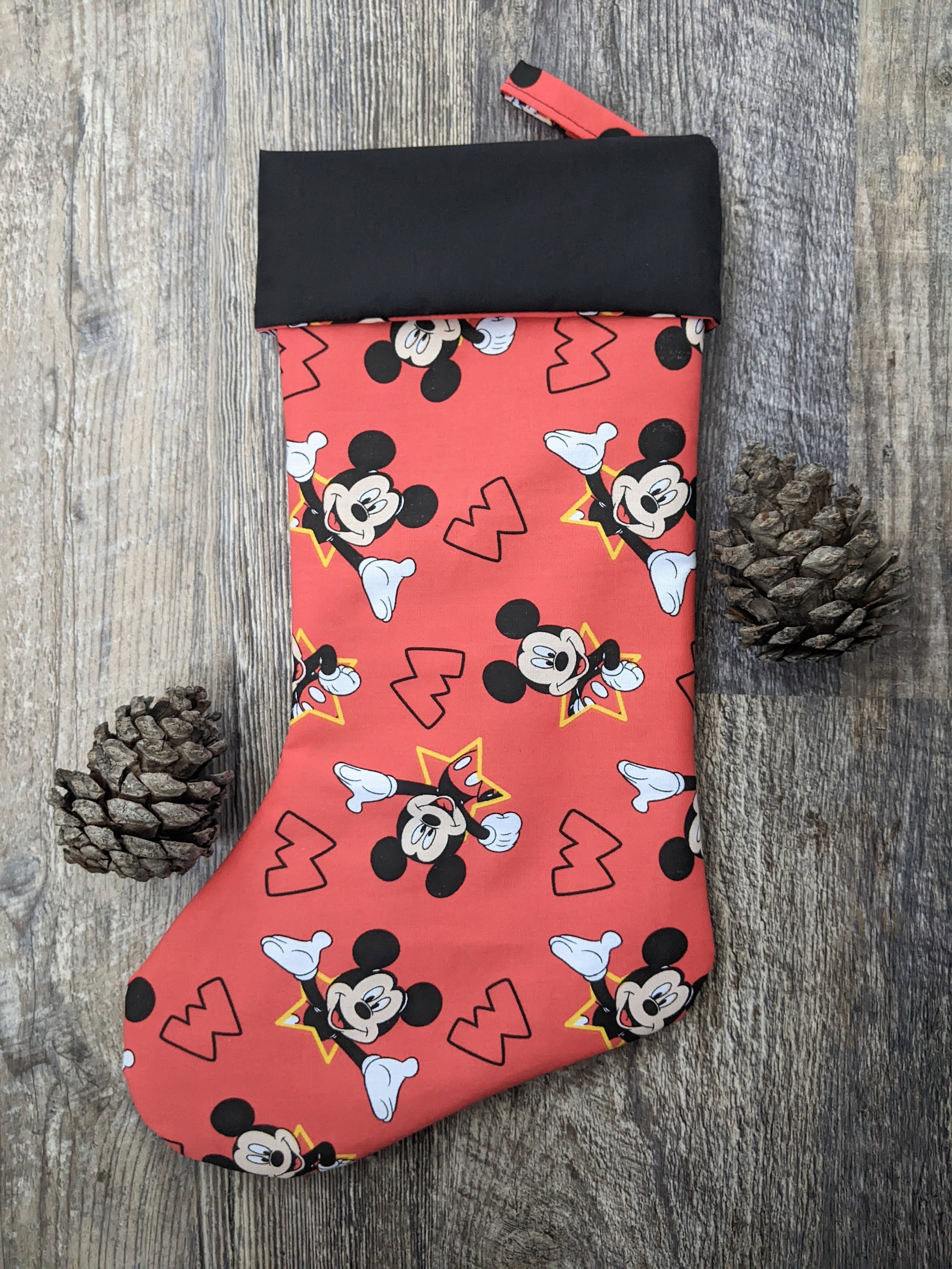 Mickey Mouse Stocking, Personalized Mickey Stocking, Mickey Holiday ...