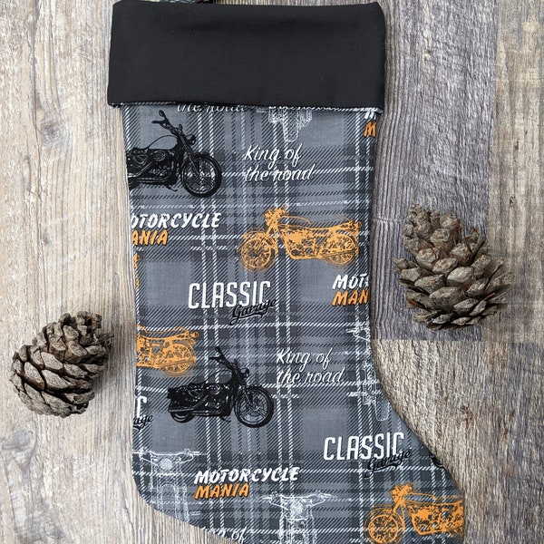 Harley Davidson Christmas Stocking - Etsy