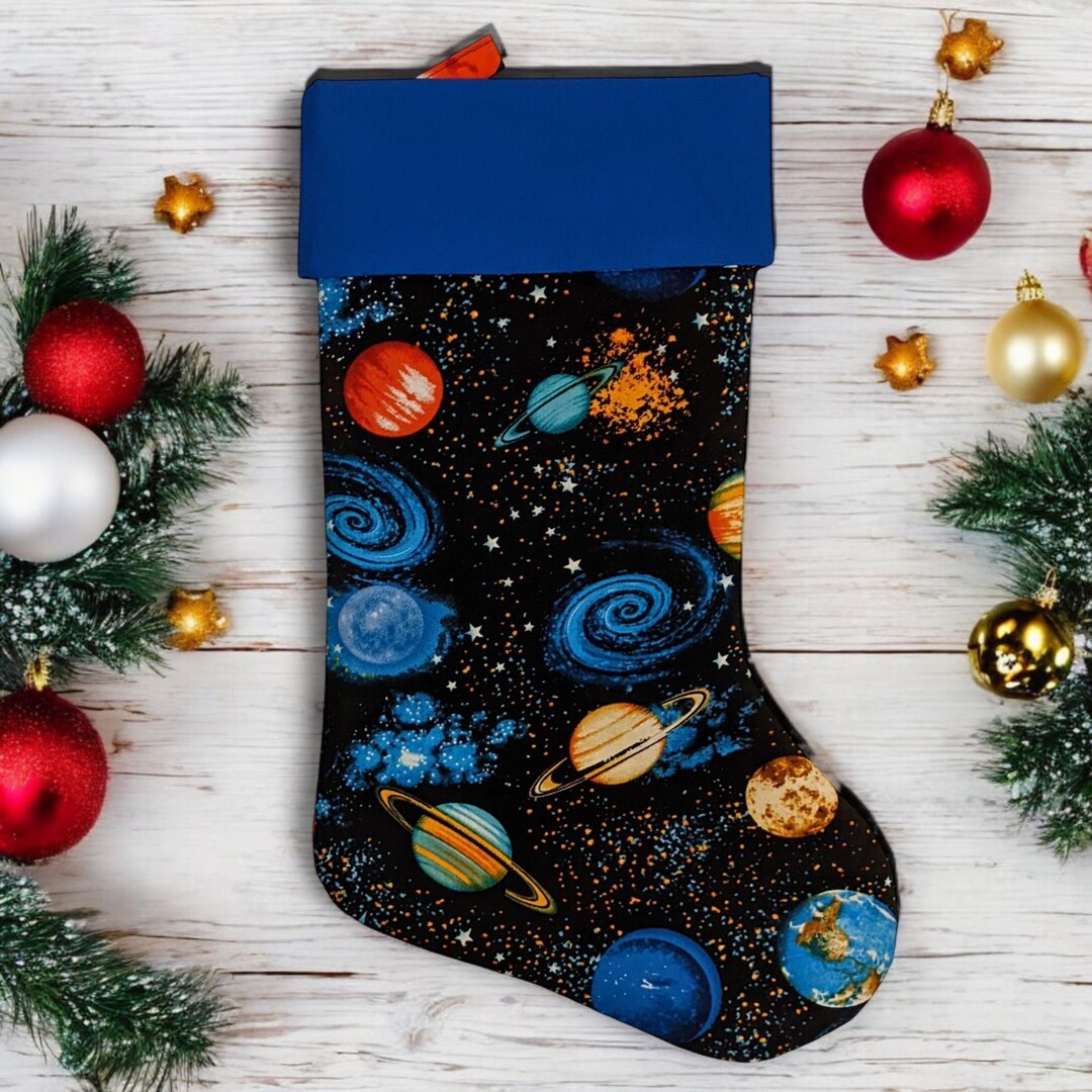 Planets Christmas Stocking, Solar System, Space Explorer, Galaxy ...