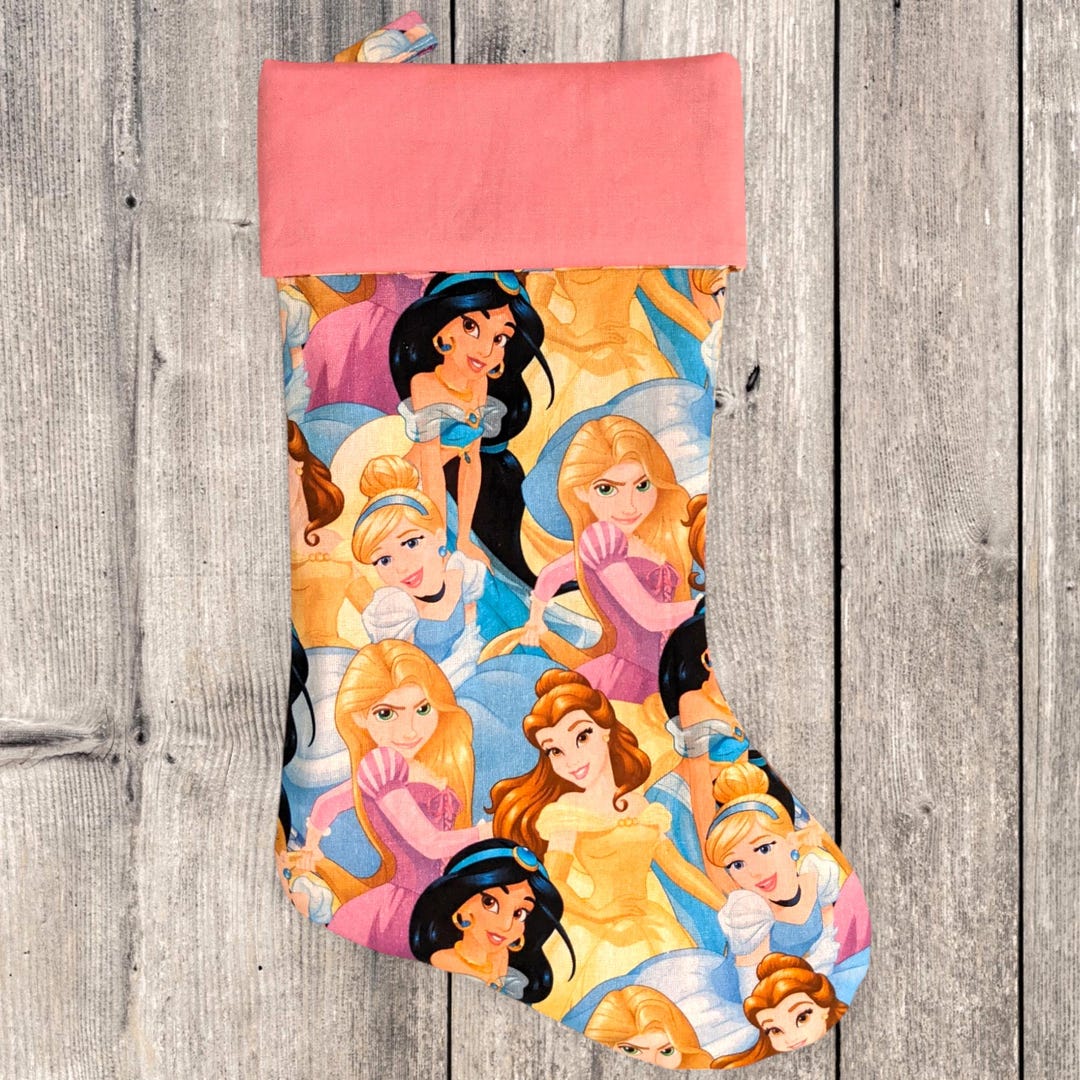 Disney Princesses Stocking, Cinderella Stocking, Belle Christmas ...