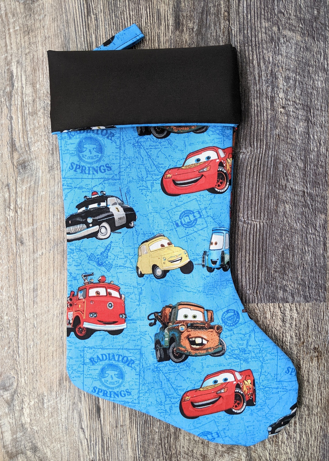 Lightning Mcqueen Stocking, Tow Mater Stocking, Radiator Springs ...