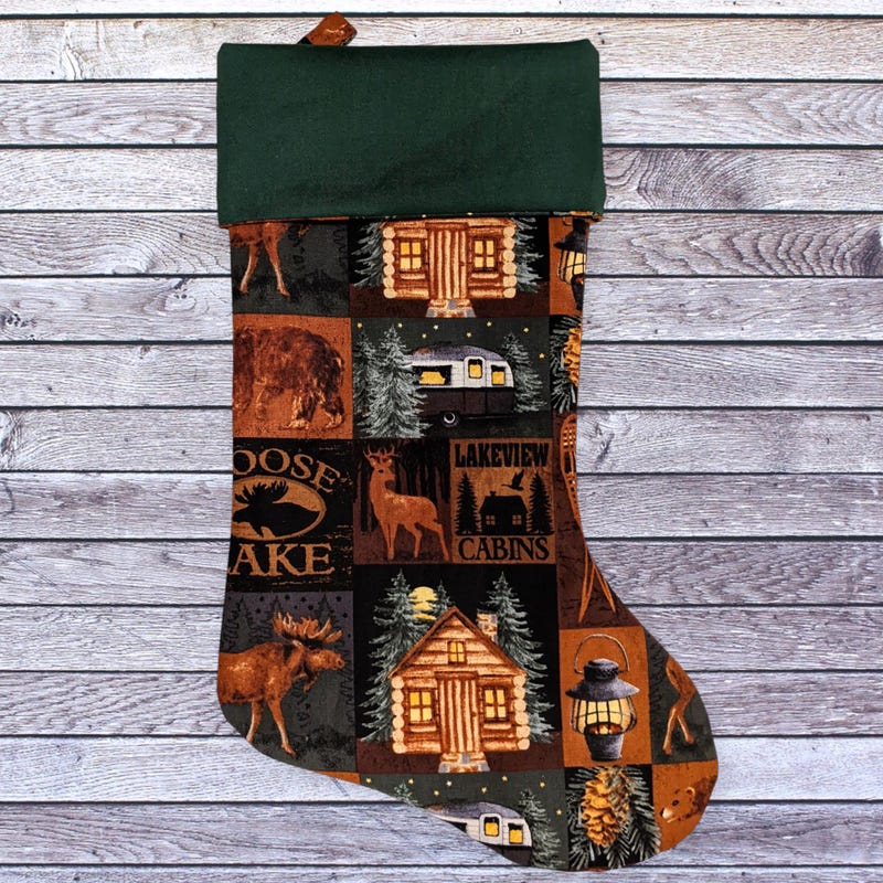 Moose Stocking - Etsy