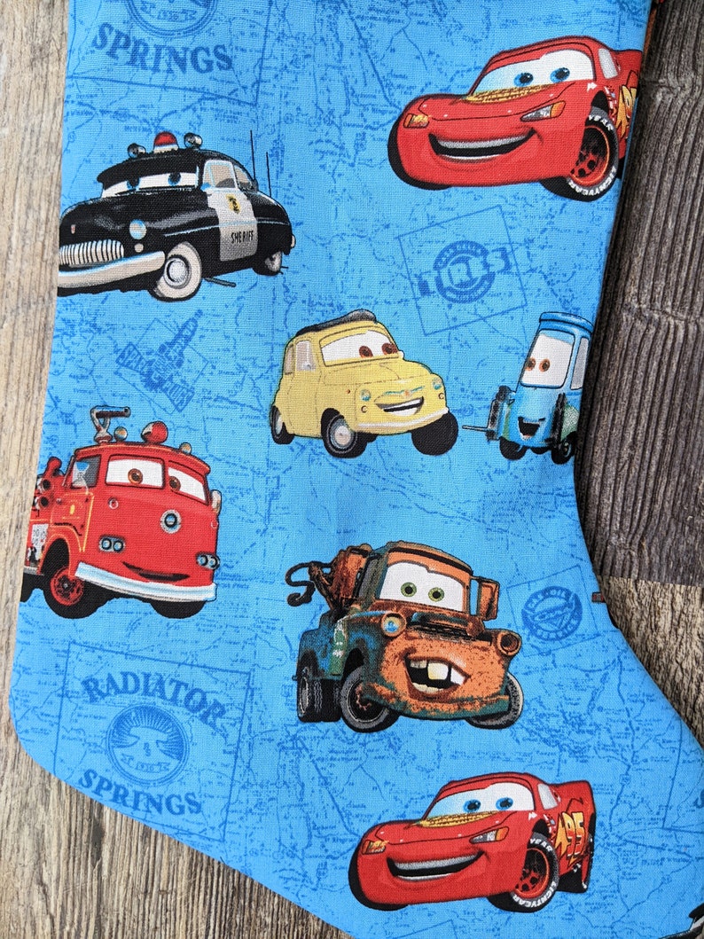 Lightning Mcqueen Stocking, Tow Mater Stocking, Radiator Springs ...