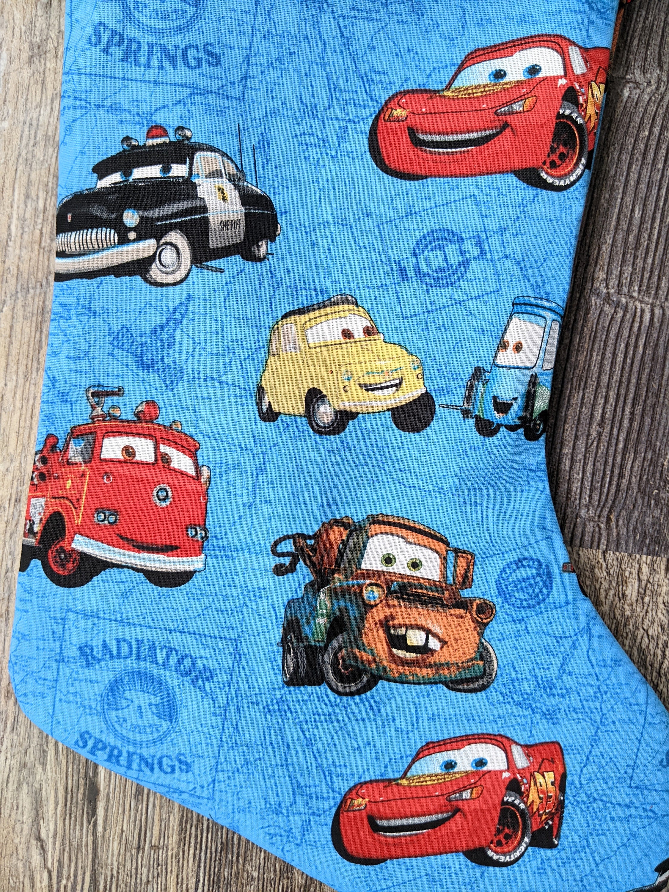 Lightning Mcqueen Stocking, Tow Mater, Radiator Springs, Doc Hudson ...