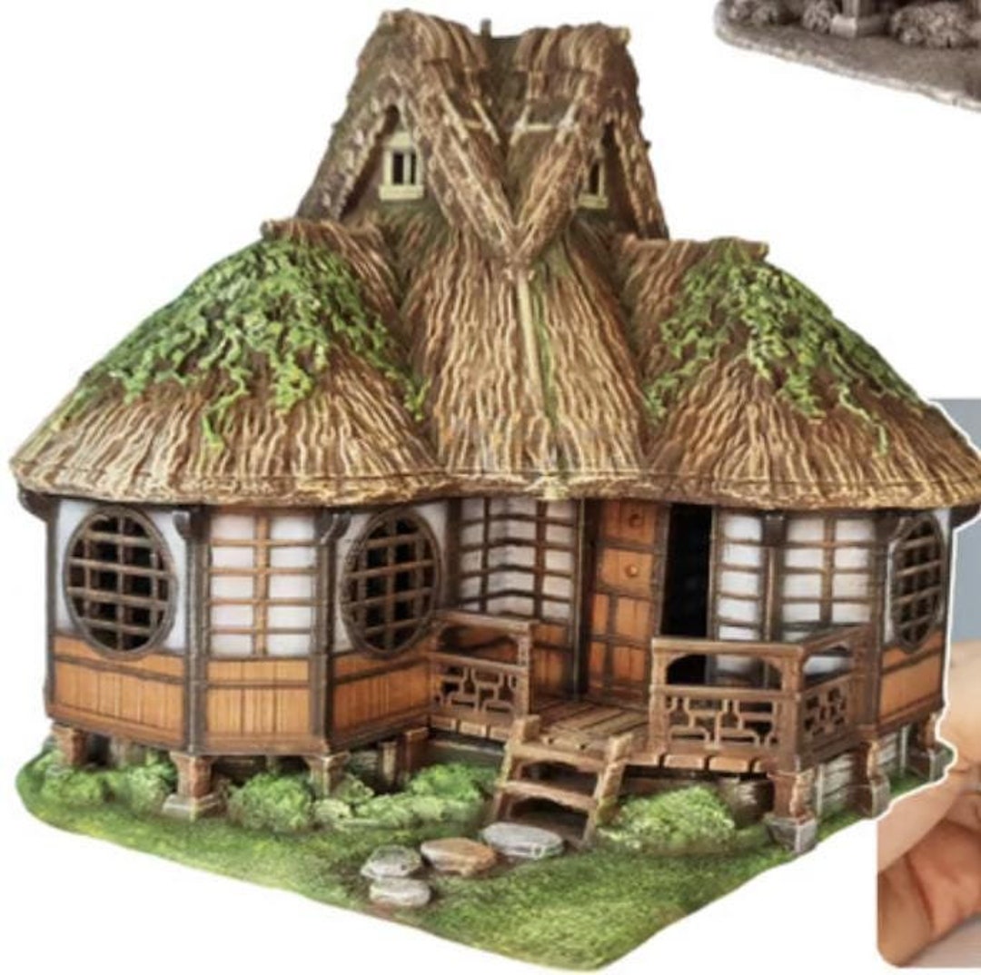 28mm Japanese Village Okiya Geisha House 3D Printed With PLA Filament ...