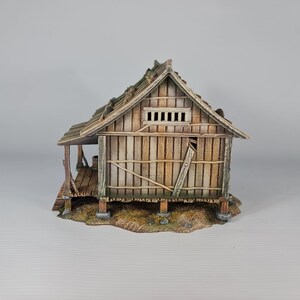 28mm Japanese Village Farmhouse (2) 3D Printed. This Model Comes ...