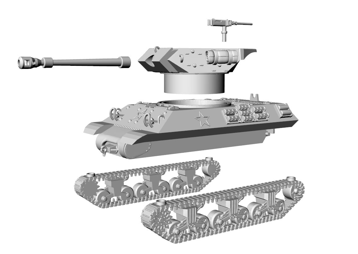 The 17pdr SP Achilles (d-day Normandy War Machine Model) Self Propelled ...