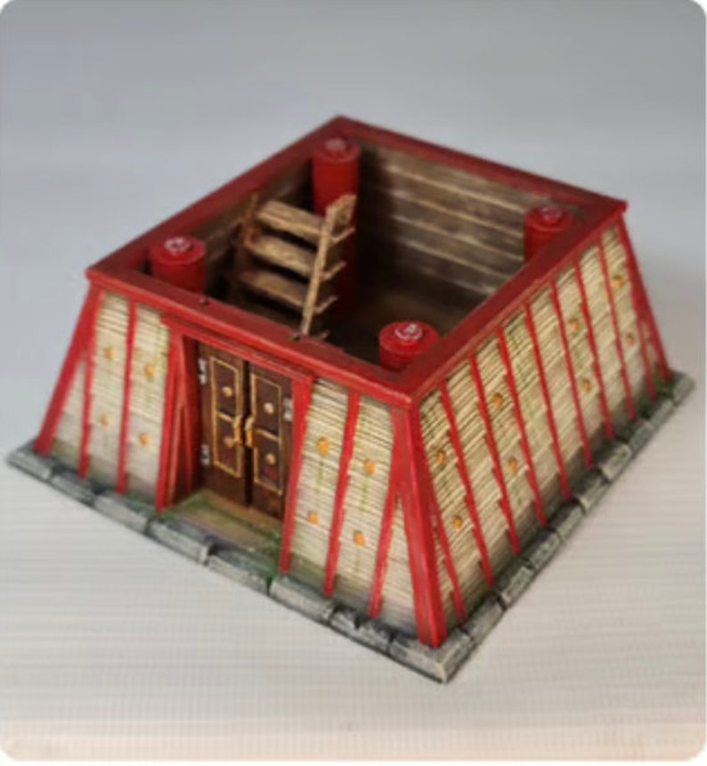 28mm Japanese Shoro (buddhist Temple Bell Tower) 3D Printed Using PLA ...