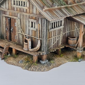 28mm Japanese Village Farmhouse (2) 3D Printed. This Model Comes ...