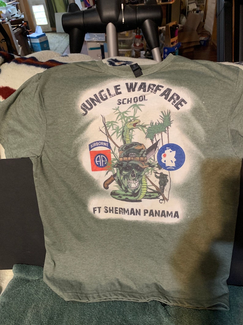 Jungle Warfare T-shirt Ft. Sherman Panama. With 82nd Airborne - Etsy