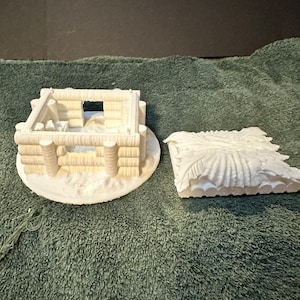 28mm Jungle Palm Log Bunker With 2 Roof Options-log or Palms Leaves ...