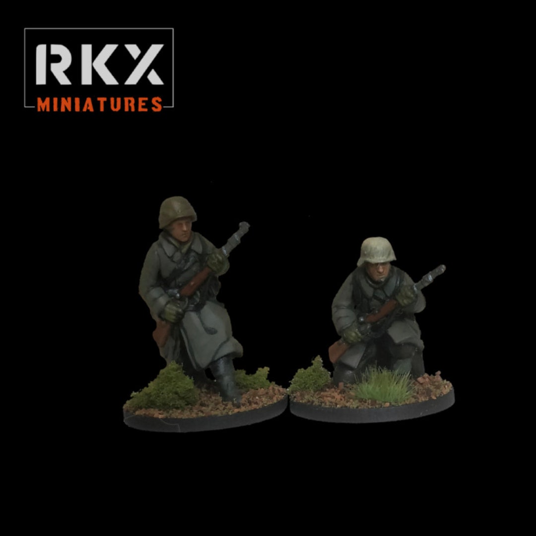 Volksgrenadier Great Coat Mauser German Infantry 2 Minis (28mm) Resin ...
