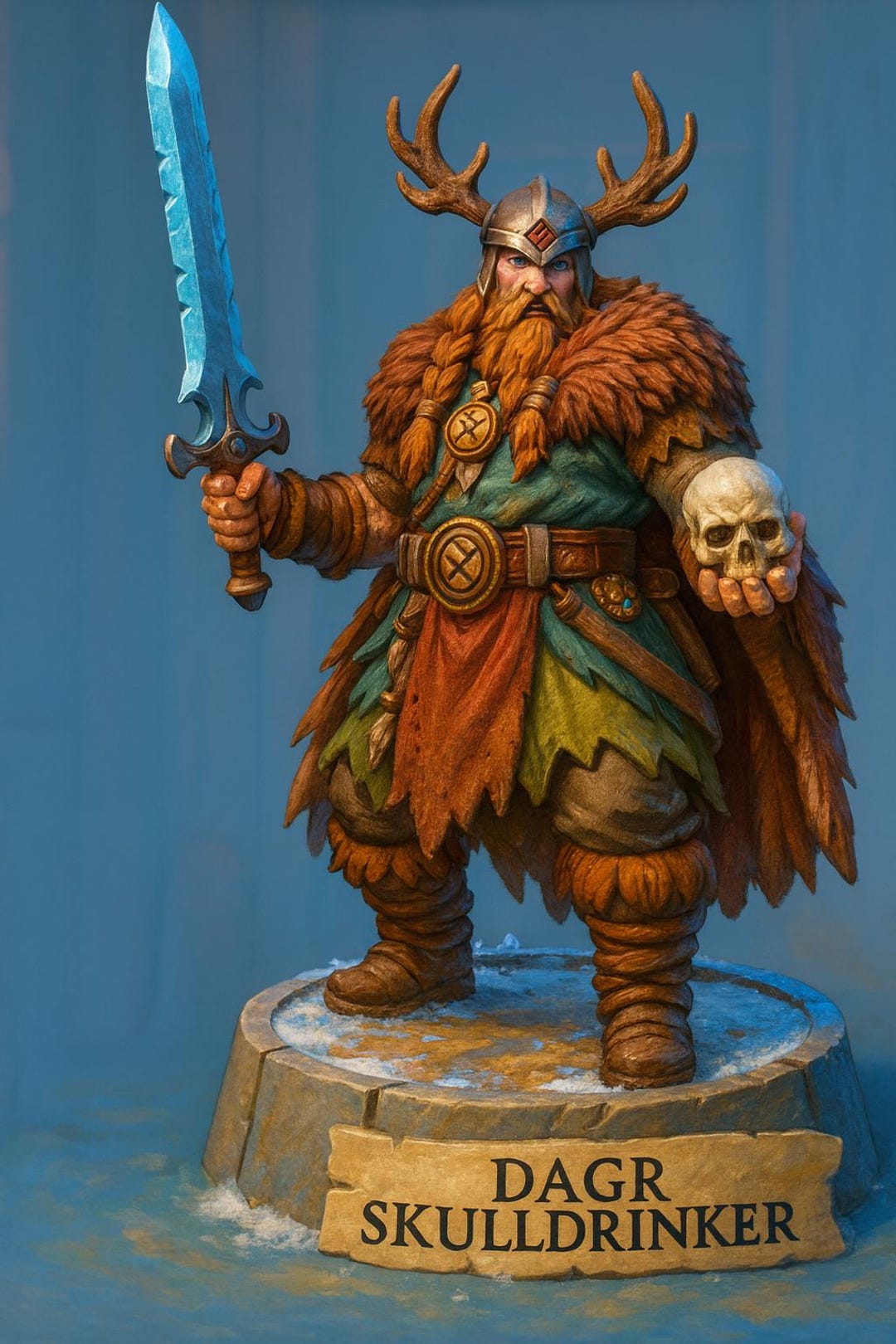 Viking Warrior Holding Skull (northern Sons 2 "dagr Skulldrinker ...
