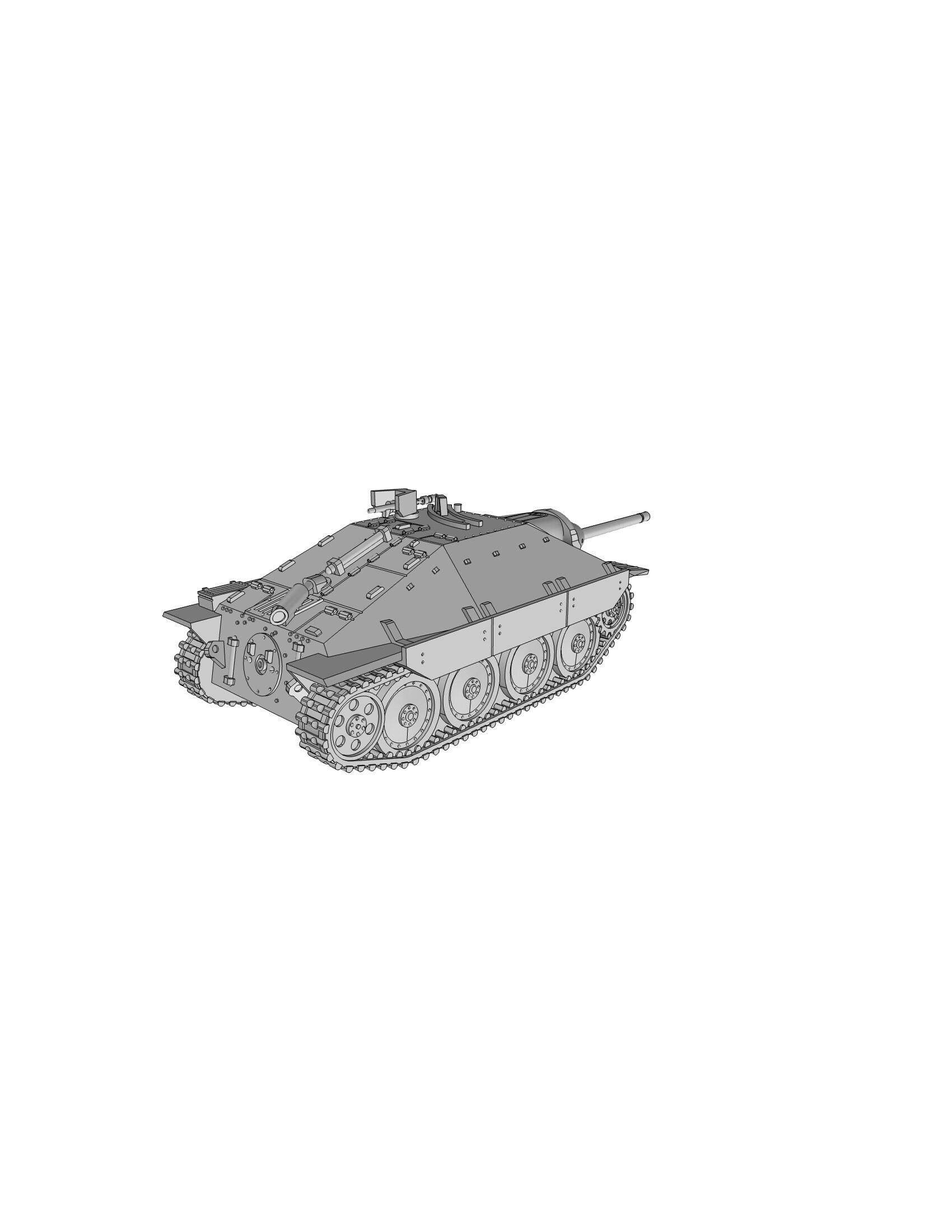 28mm. hetzer Jagdpanzer 38 german War Machine Model Tank Destroyer ...