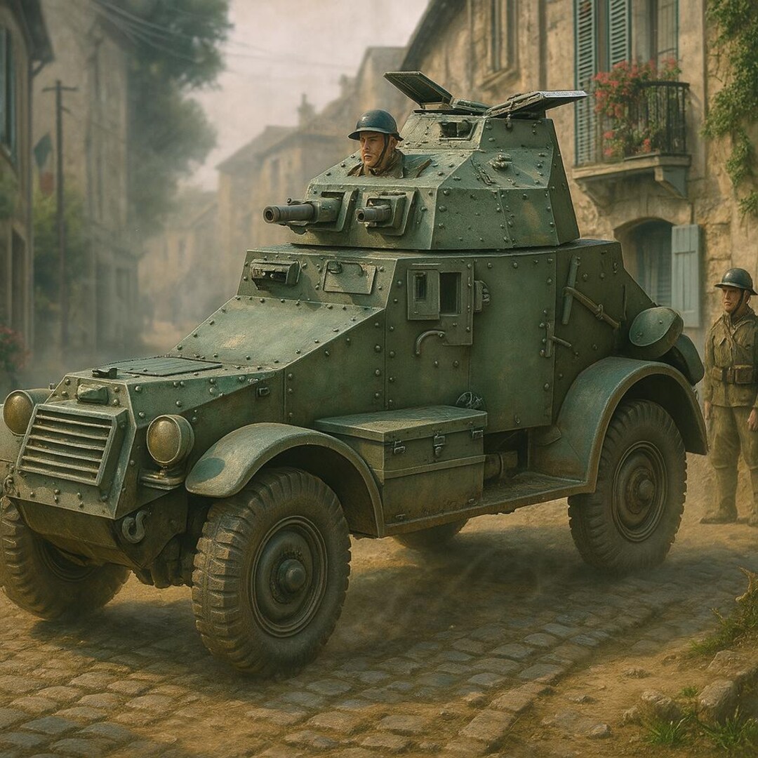 28mm. Panhard 165 Armored Car (A War Machine Model) Closed and Open ...