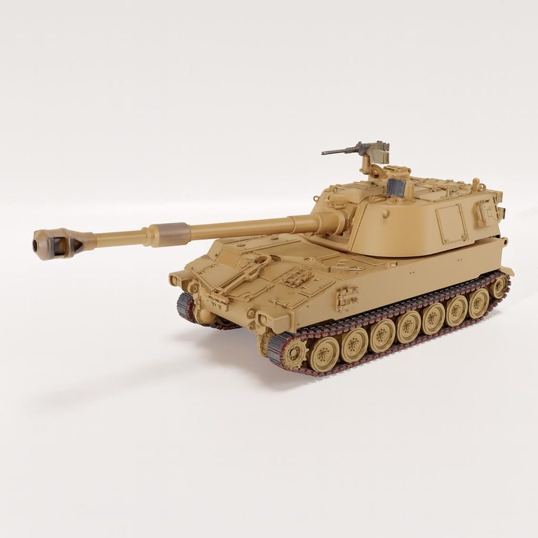 28mm. M109_A3 Paladin (155mm SPG) (3D War Machine Model) Self Propelled ...
