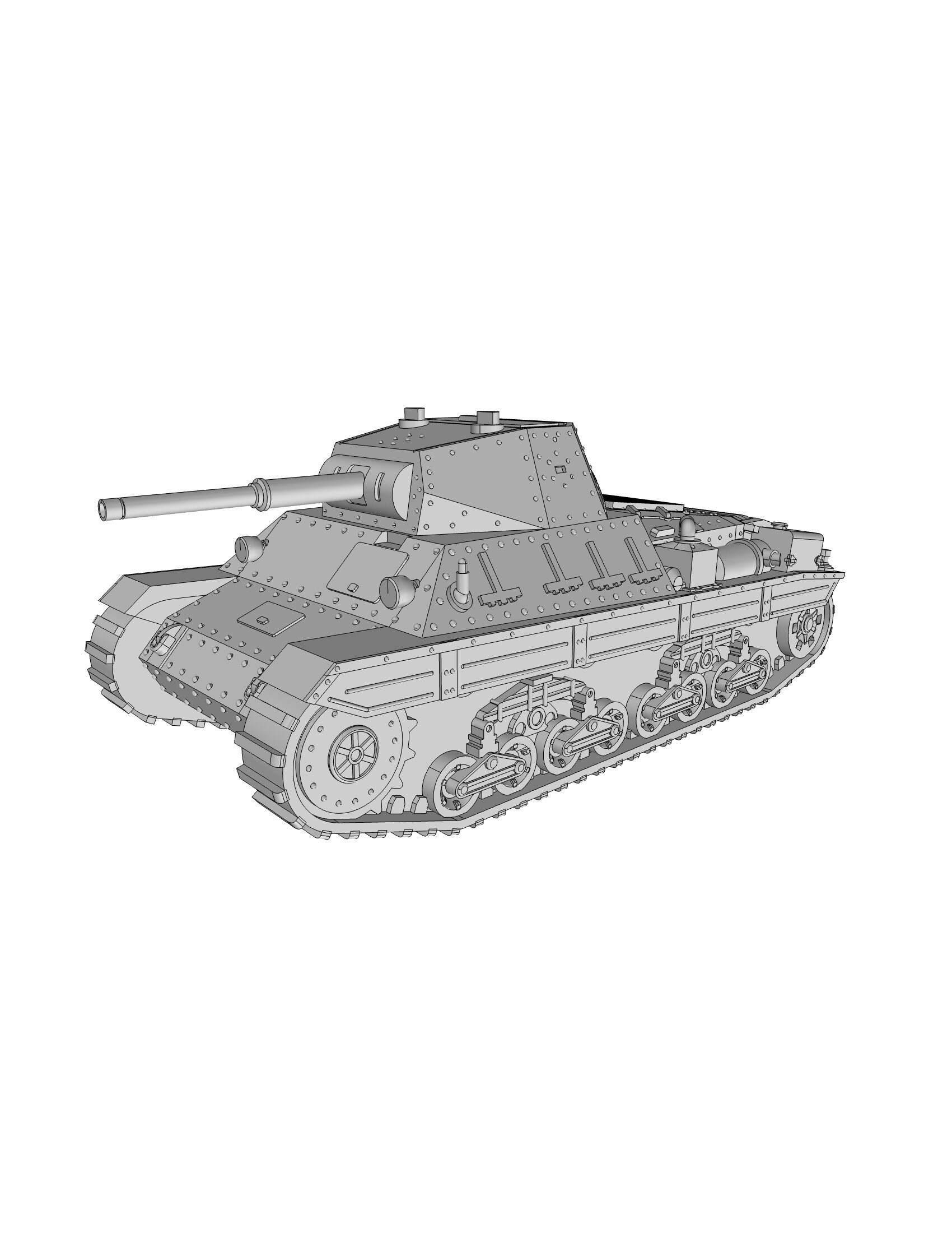 28mm. Carro Armato P40 (italian War Machine Model) Medium Tank Printed ...
