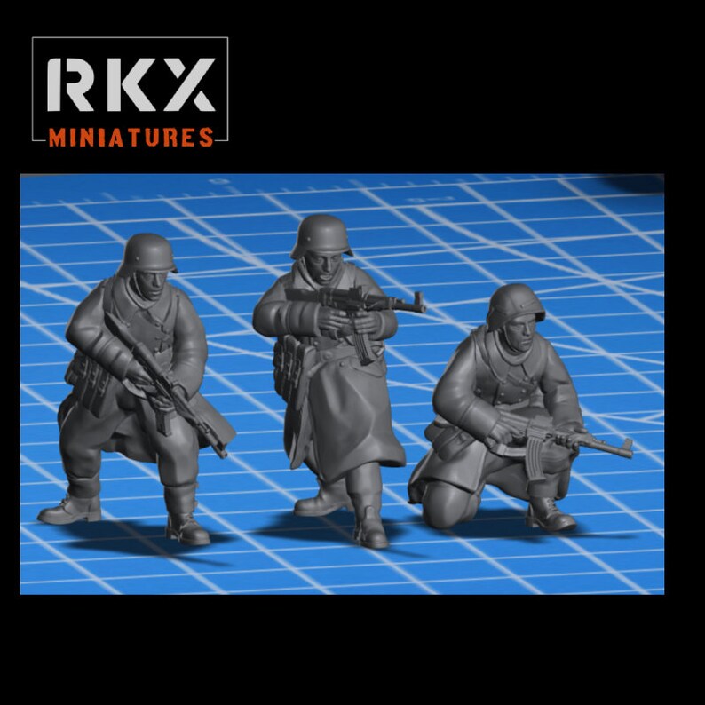 Volksgrenadier STG 44 Infantry Miniatures - Resin Print - Etsy