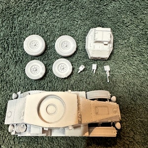 28mm. Panhard 165 Armored Car (A War Machine Model) Closed and Open ...