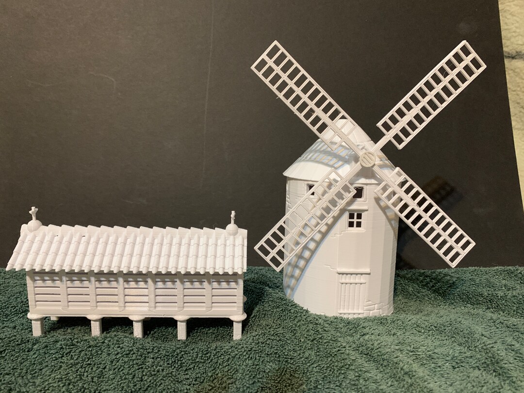 Italy/spain Rural Mill Set 3d Print. Different Scales Available - Etsy