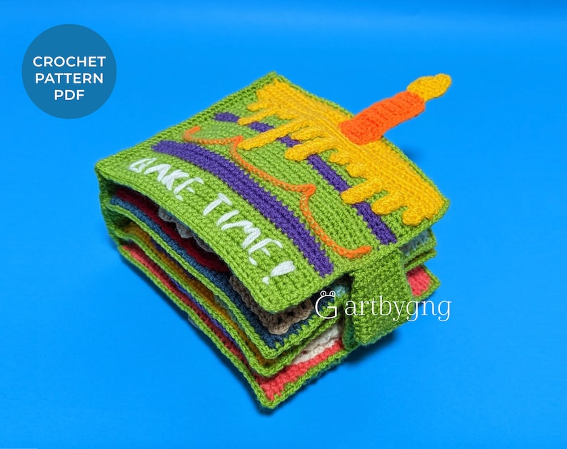 Crochet Quiet Book PDF Amigurumi Pattern Bake Time Activity - Etsy