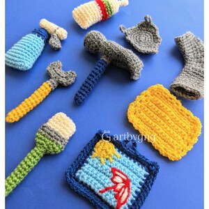 Crochet Quiet Book PDF Pattern: Home Improvement Amigurumi Activity - Etsy
