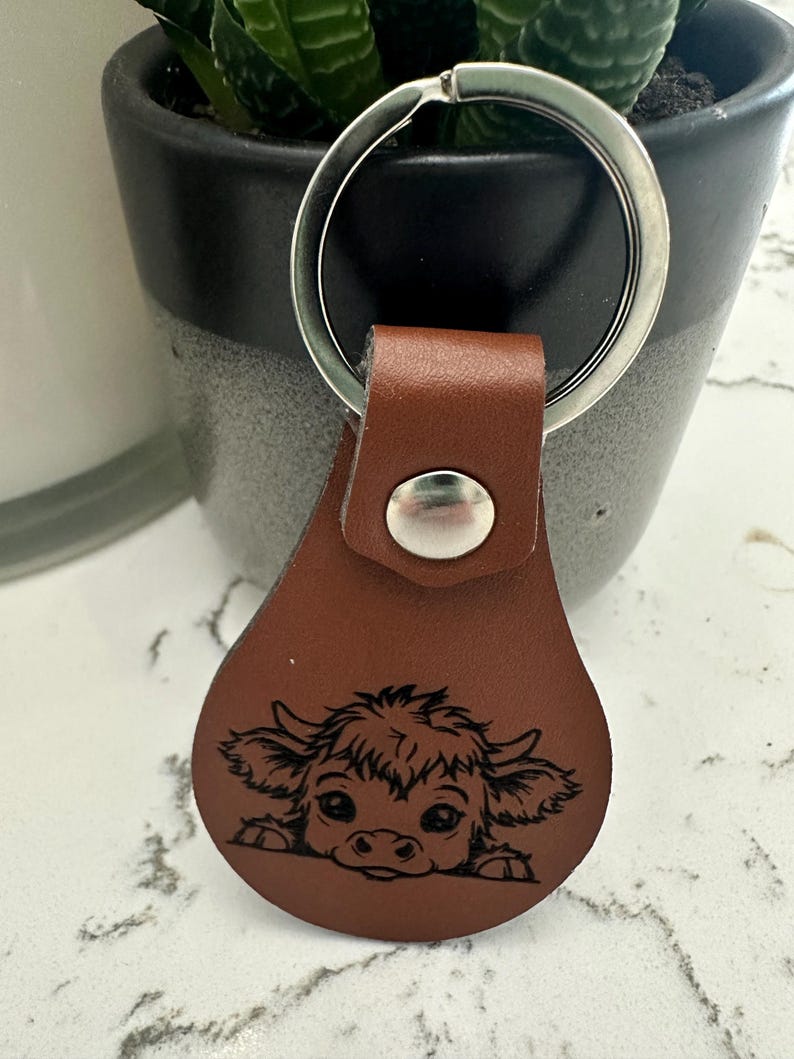 Custom Made Leather Keychains - Etsy