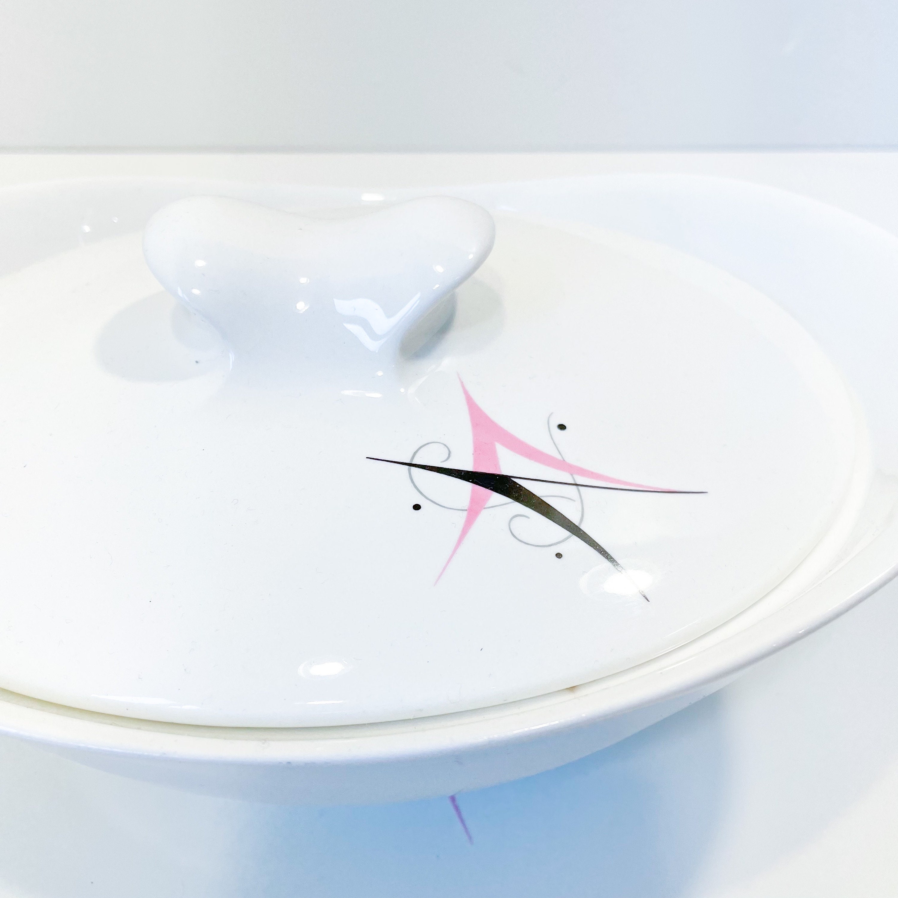 1950s Mid Century Eva Zeisel for Hallcraft Serving Dinnerware Set Pink ...