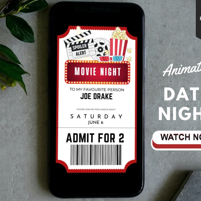Movies Invitation - Etsy