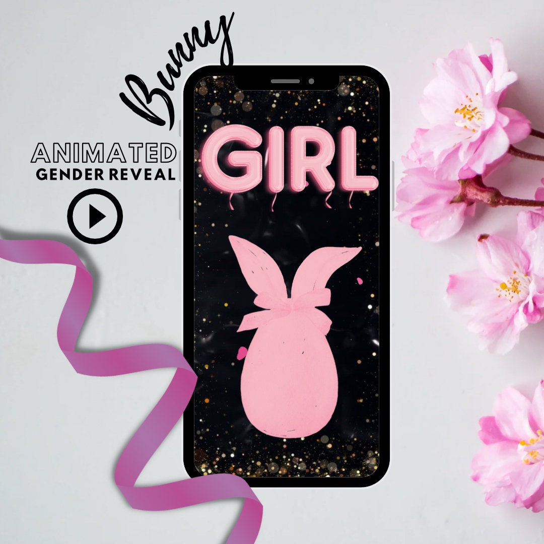 Gender Reveal Video | Animated Video, It’s A Girl Gender Reveal ...