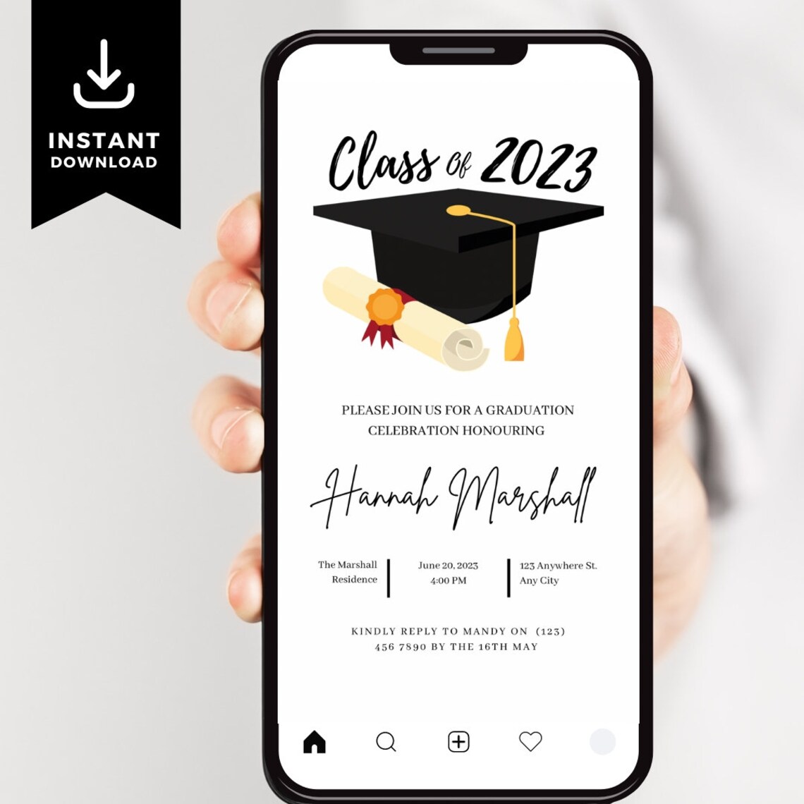 Graduation Party Invitation Message, Graduation Invite, Grad Party ...