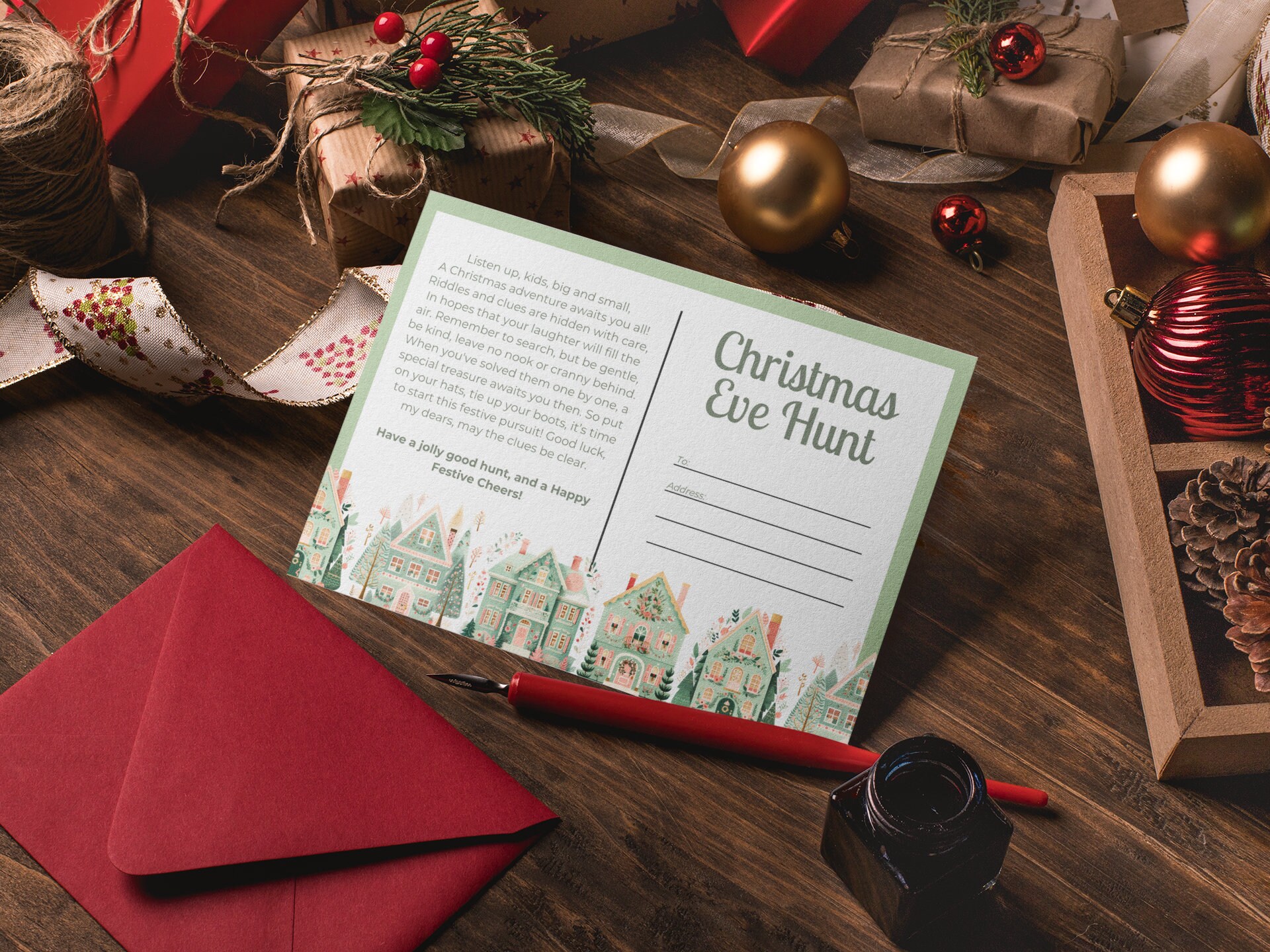 Christmas Eve Hunt, Christmas Treasure Hunt, Christmas Scavenger Hunt ...