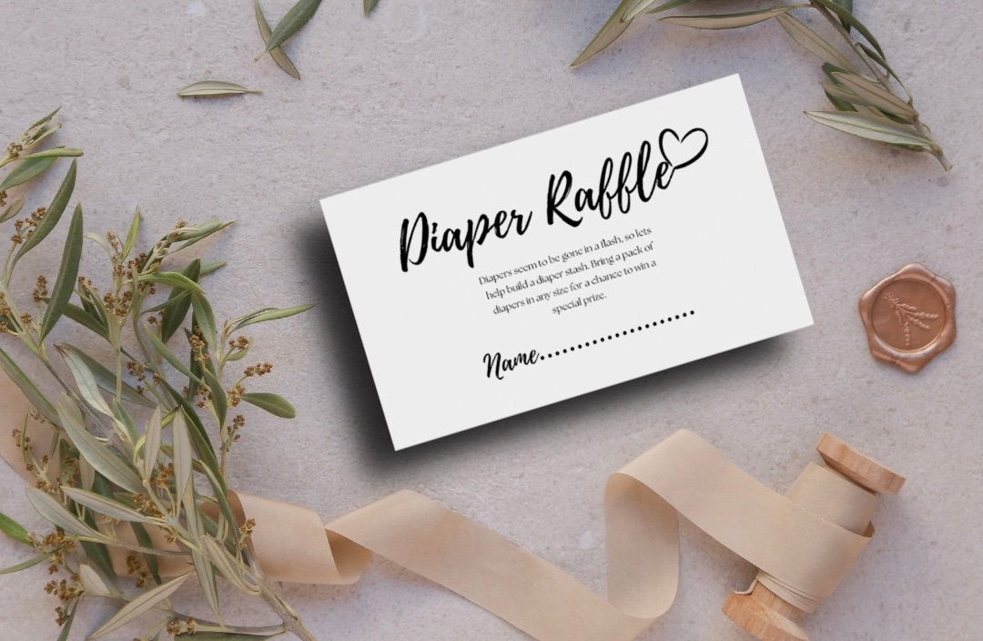 Diaper Raffle | Baby Shower | Clothes Shower | Gender Neutral Baby ...