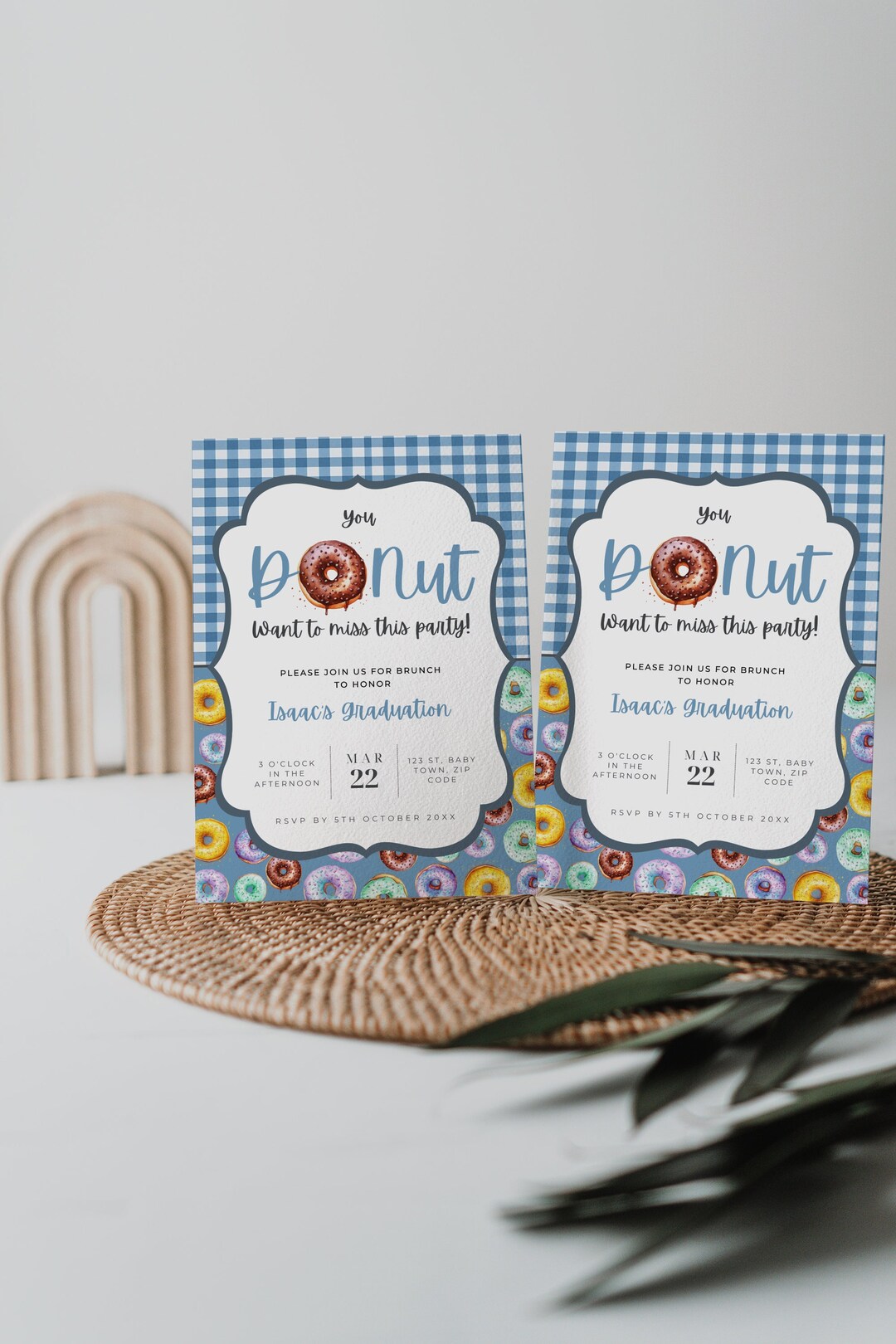 Brunch Graduation Party Invitation, You Donut Want to Miss This Party ...