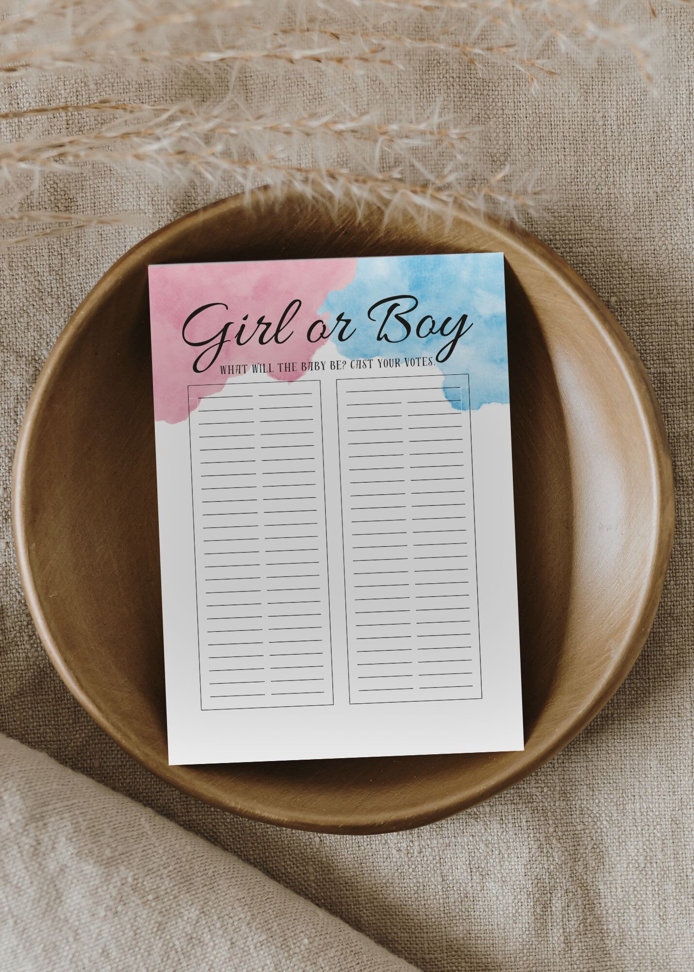 Guess the Gender Sign He or She Sign Girl or Boy Poster - Etsy