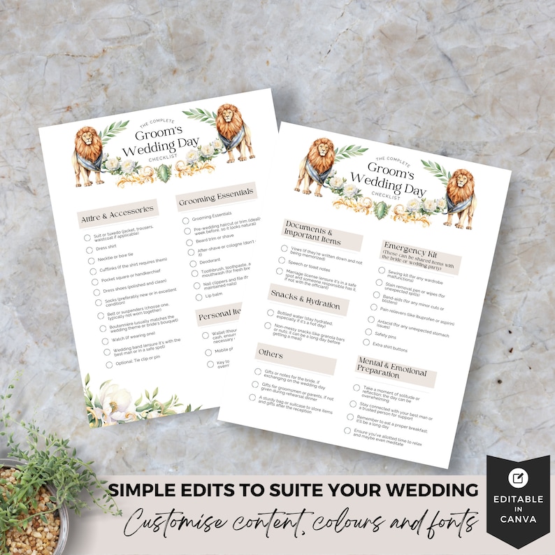 Groom Checklist for Wedding Day, Grooms Checklist, Groomsmen, Wedding ...