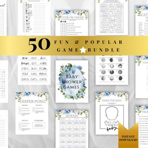 Baby Shower Game Bundle for Spring Shower, Baby in Bloom Game Bundle ...