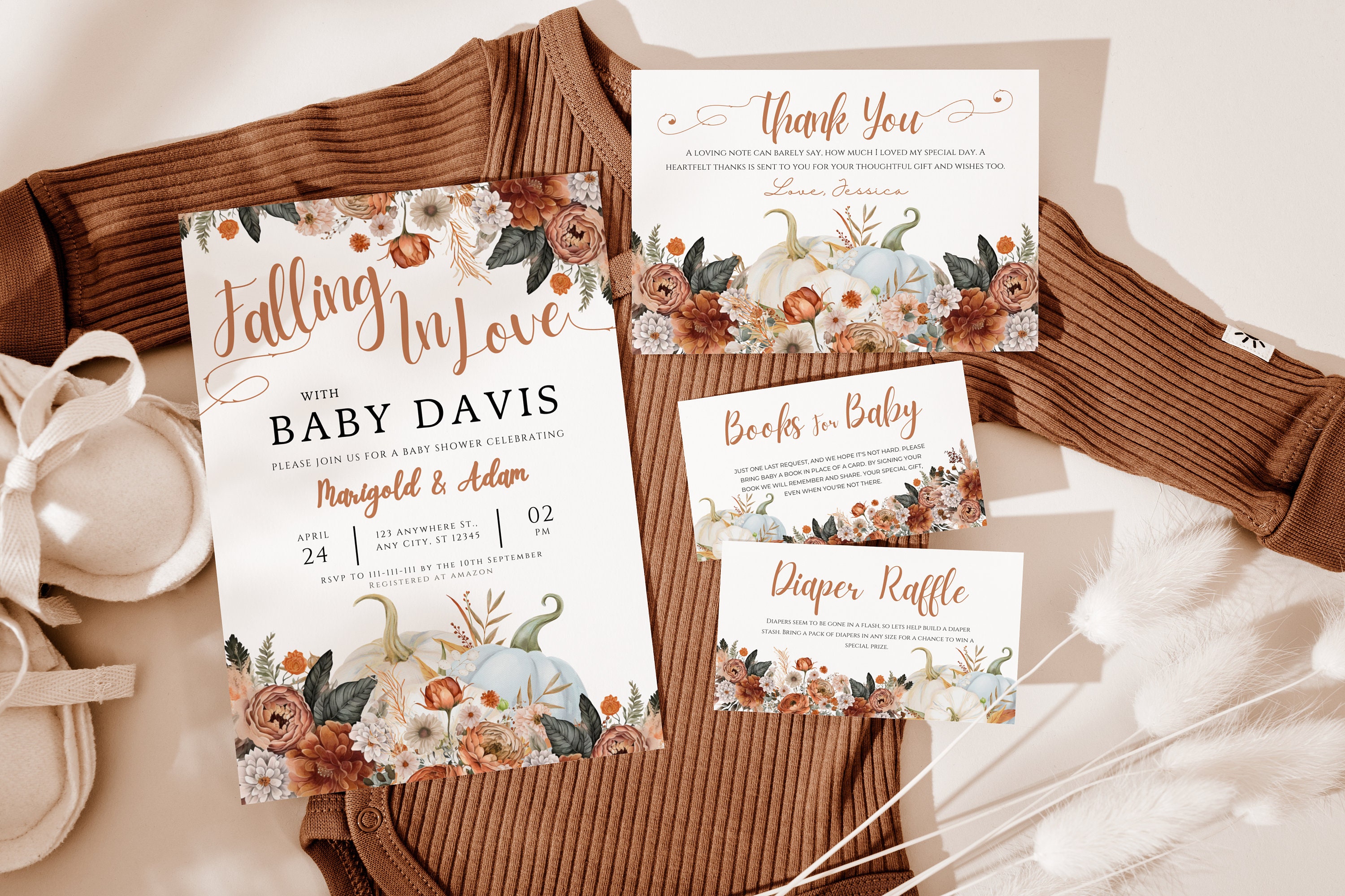 Baby Shower Fall Theme Bundle, Fall Baby Shower, Autumn Baby Shower ...
