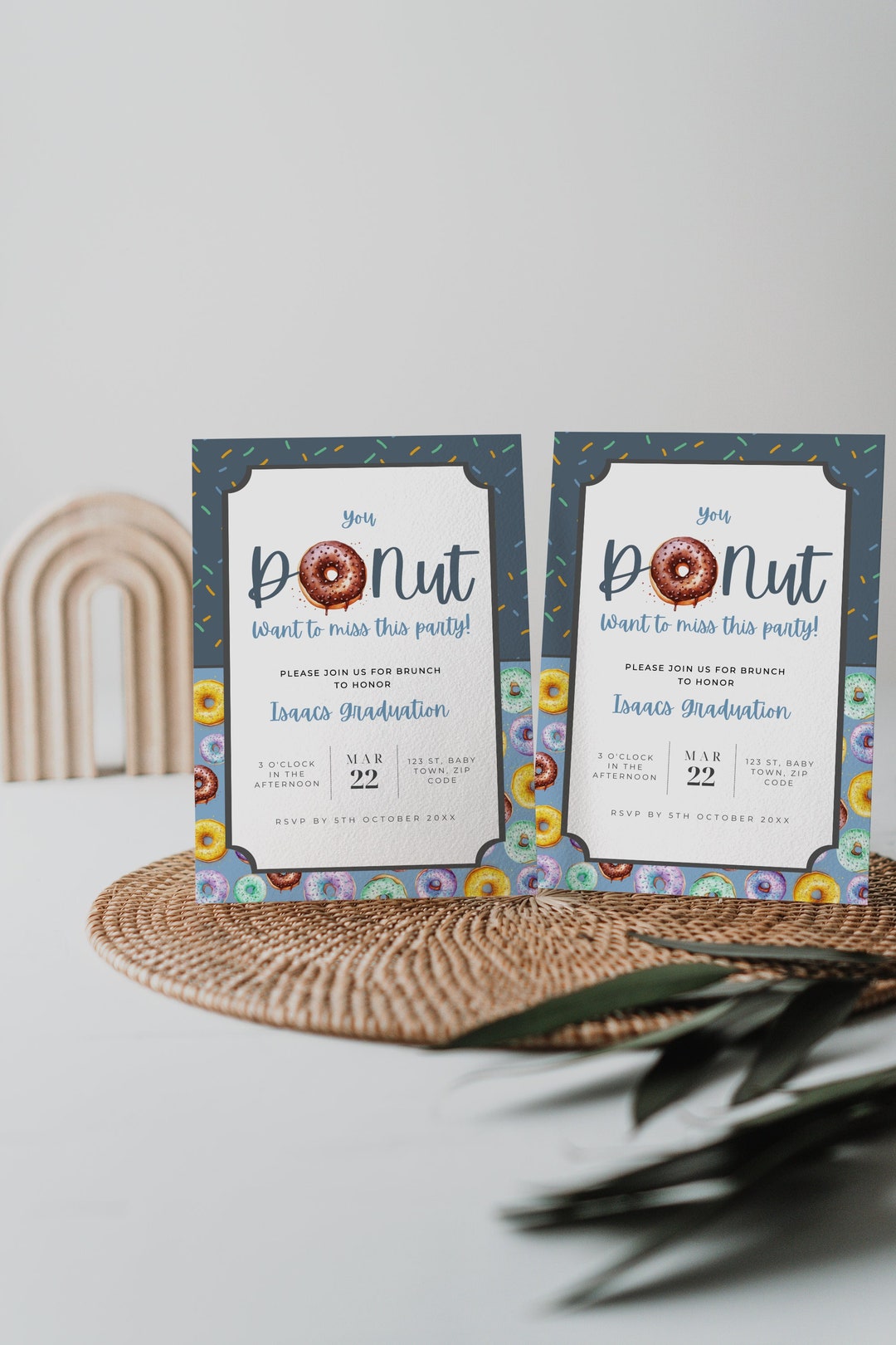 Brunch Graduation Party Invitation, You Donut Want to Miss This Party ...