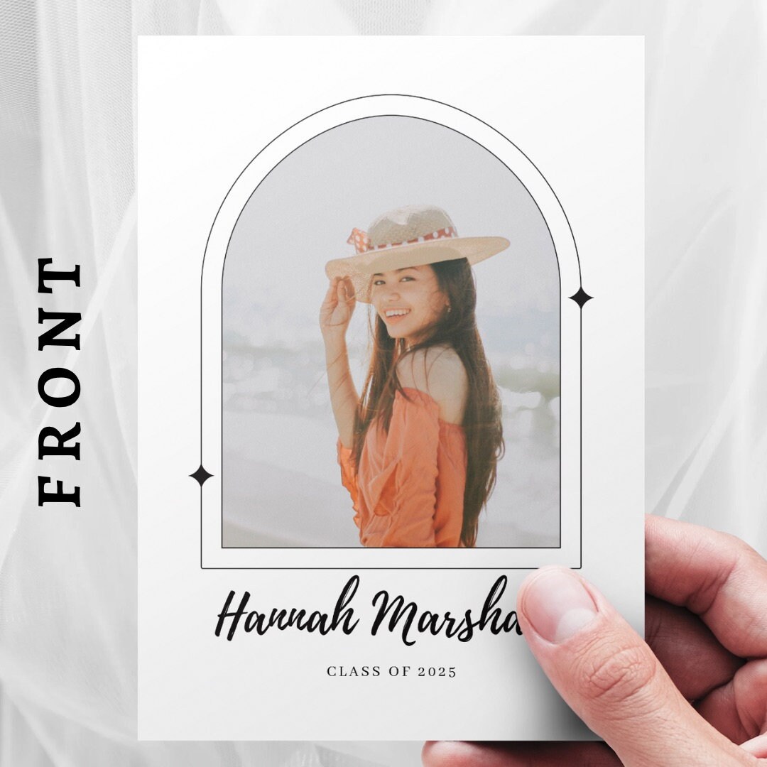 Minimalist Graduation Announcement Graduation Party - Etsy