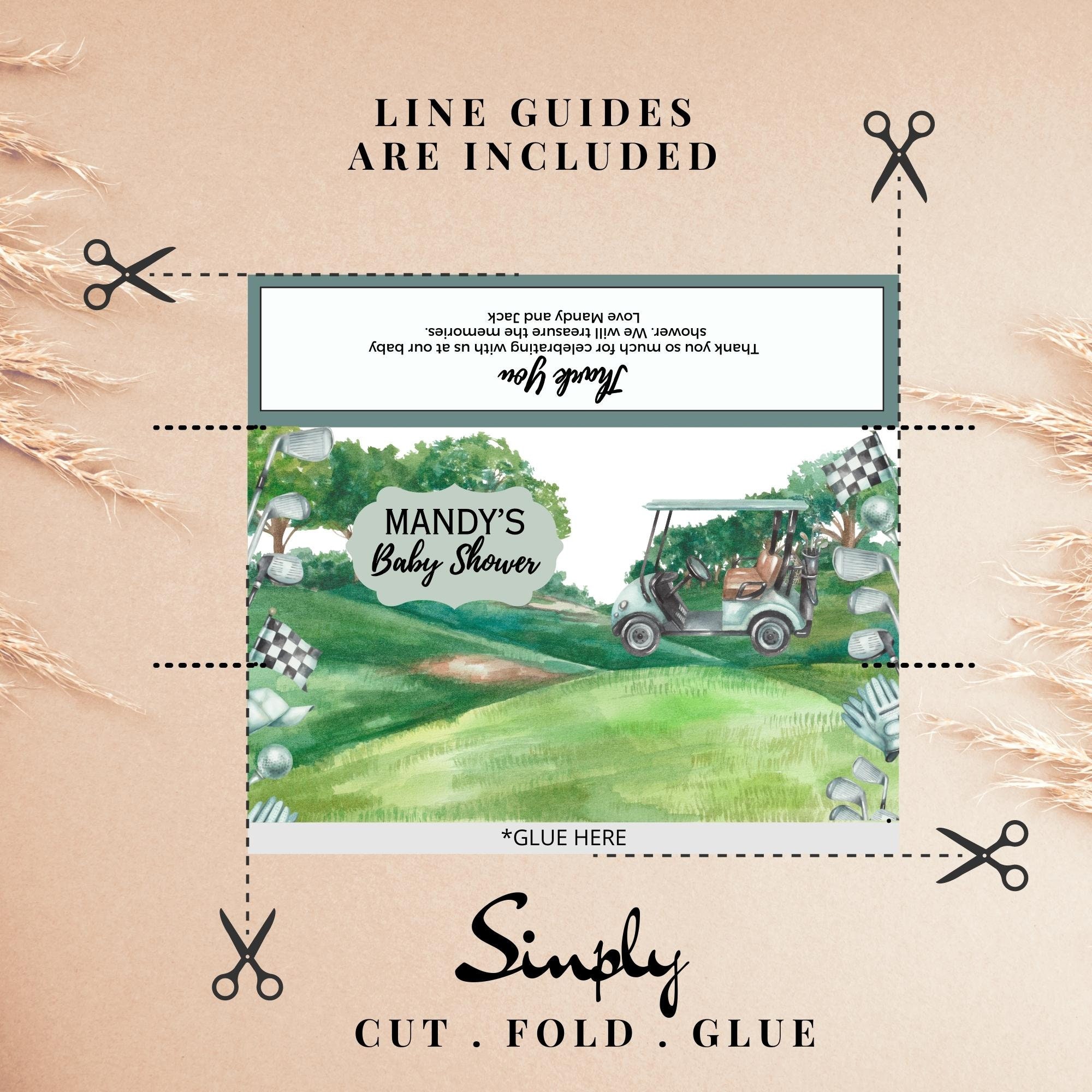 Golf Baby Shower Favor, Golfing Theme, Couples Shower Coed, Tee Time ...
