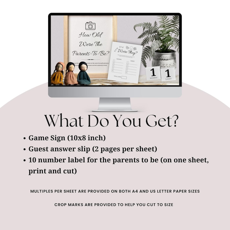 How Old Were the Parents-to-be Baby Shower Game, How Old Were the ...