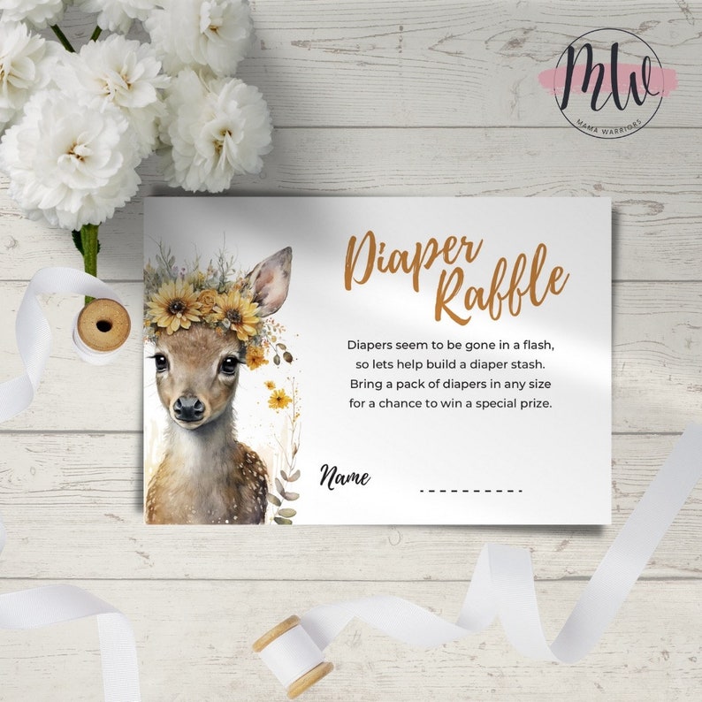 Bambi Baby Shower, Bambi Baby, Baby Shower Invitation, Sunflower Theme ...