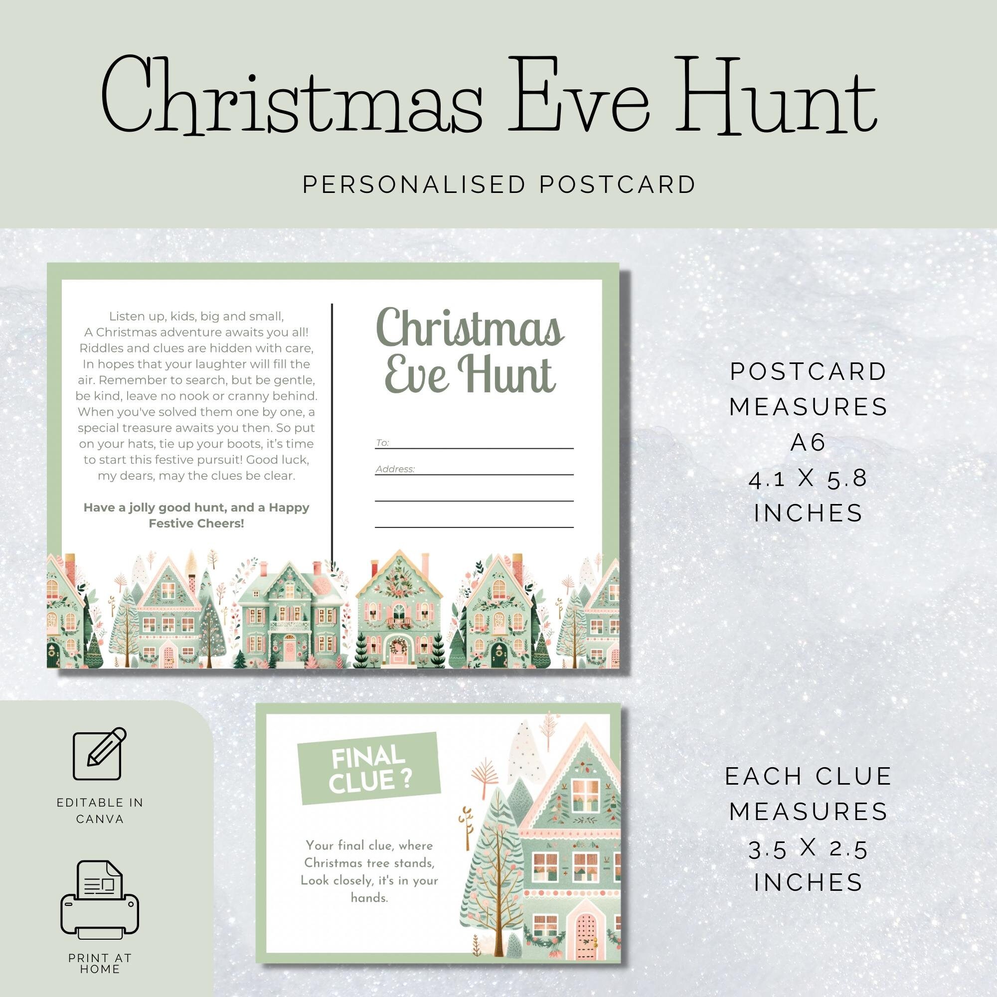 Christmas Eve Hunt, Christmas Treasure Hunt, Christmas Scavenger Hunt ...